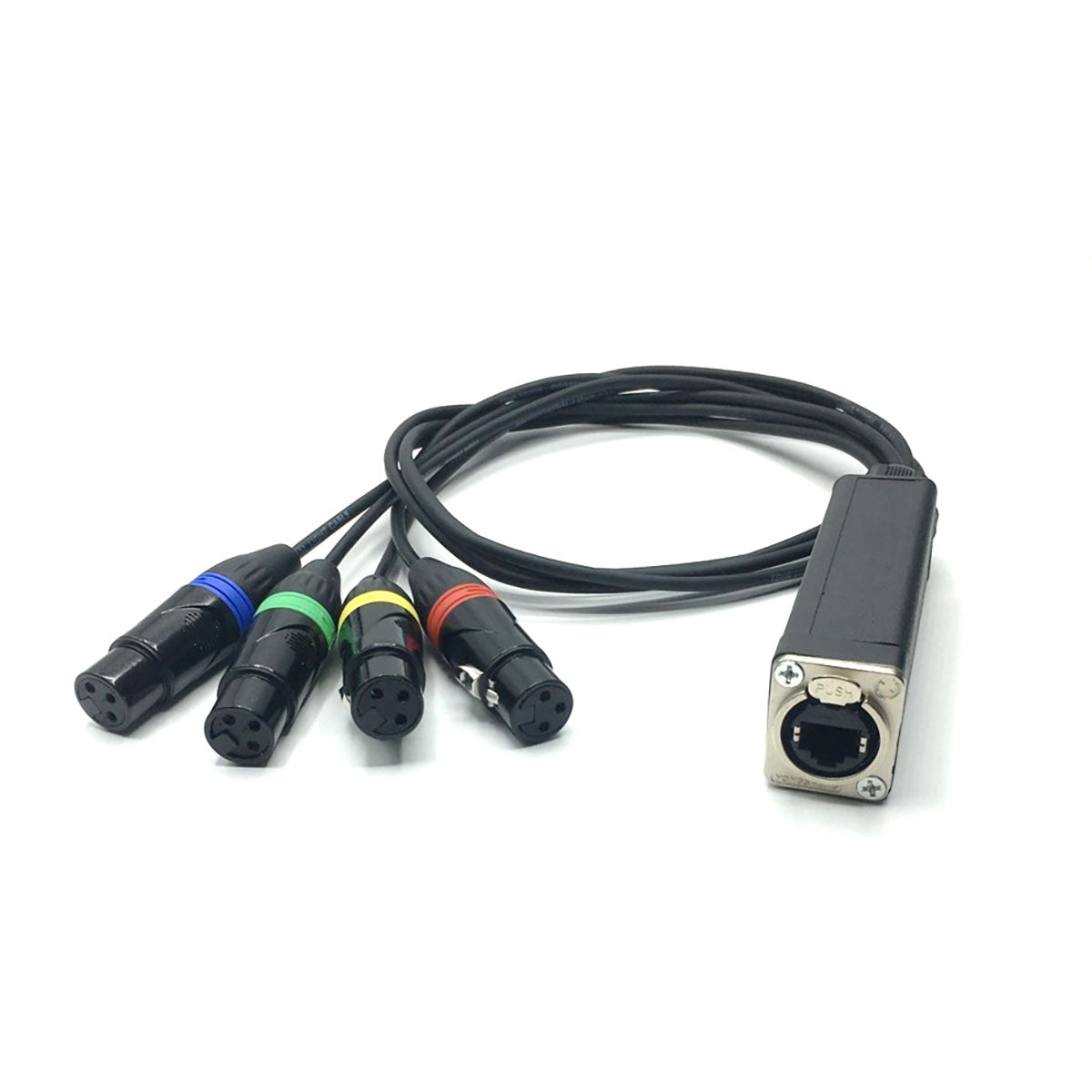 Cat5 to (4) XLR Female Shuttle Snake — Tour Tough